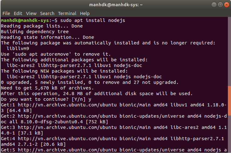 Neos Blog Nodejs Tutorials For Beginners Unit 1 Install Nodejs Version For Ubuntu