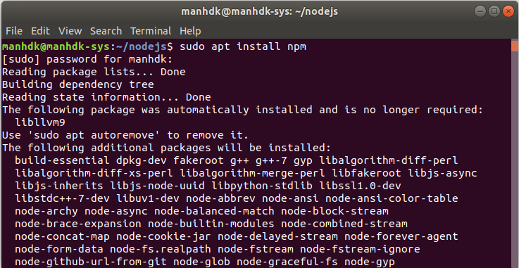 Neos Blog Nodejs Tutorials For Beginners Unit 1 Install Nodejs Version For Ubuntu 9055