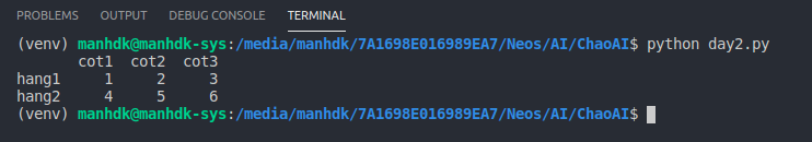 Neos Blog | [AI by Examples] – Unit 2: Cú pháp cơ bản với NumPy, Pandas ...